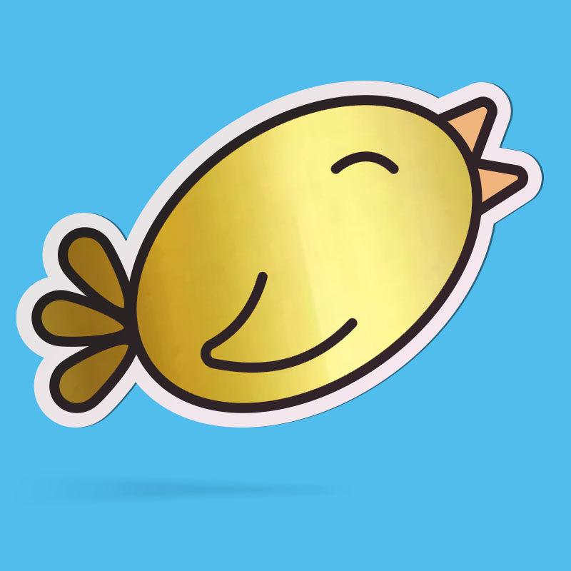 Custom Gold Metallic Vinyl Stickers – Sticky Ricky's